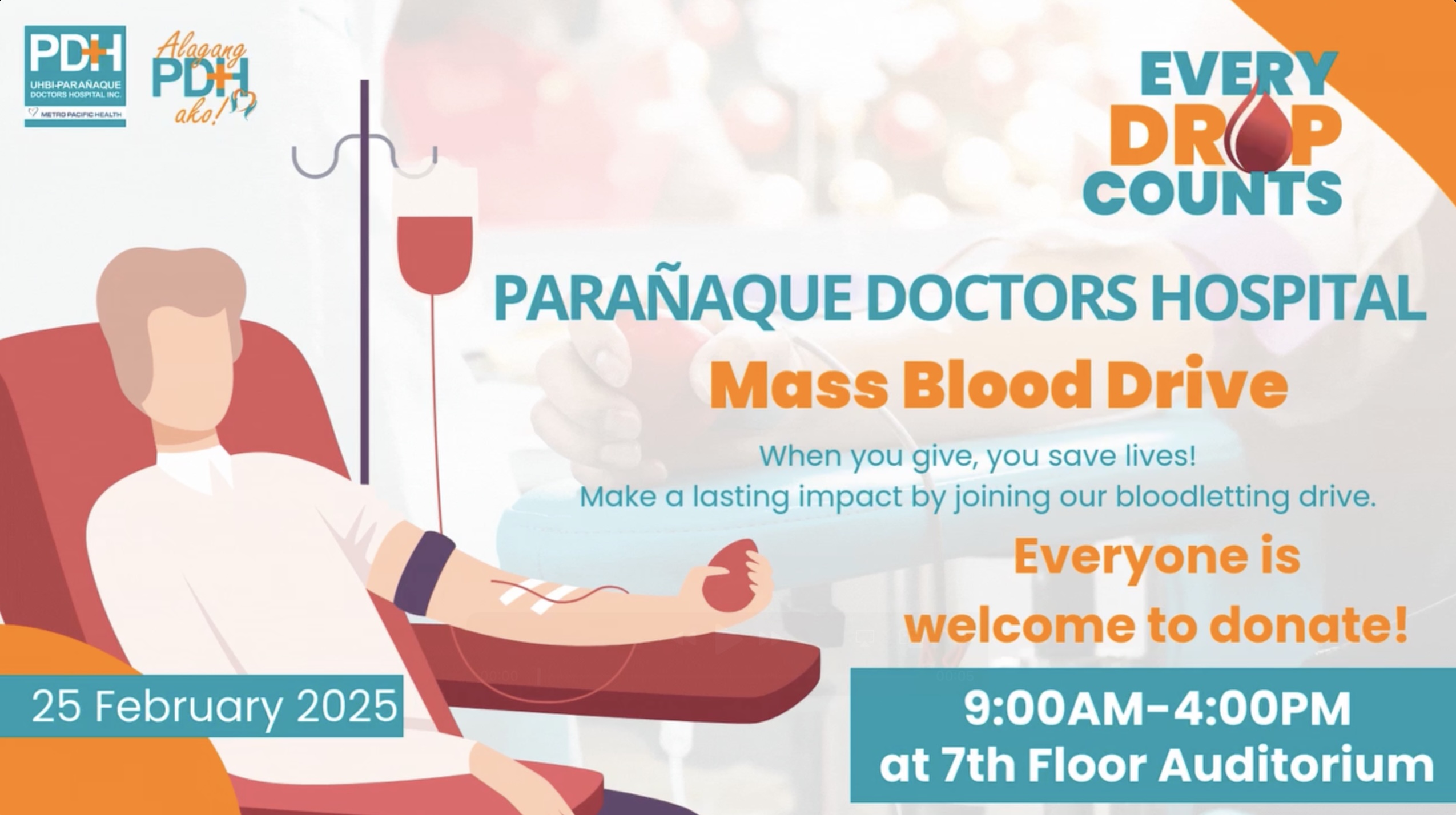 Every Drop Counts: PDH Bloodletting Drive Saves Lives - Parañaque ...
